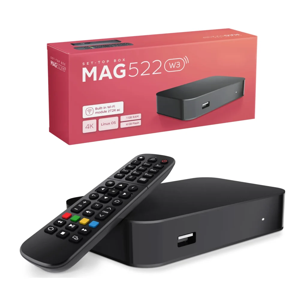 MAG 522w3 IPTV With Built-in 2T2R ac Wifi Module 4K Set-Top Box