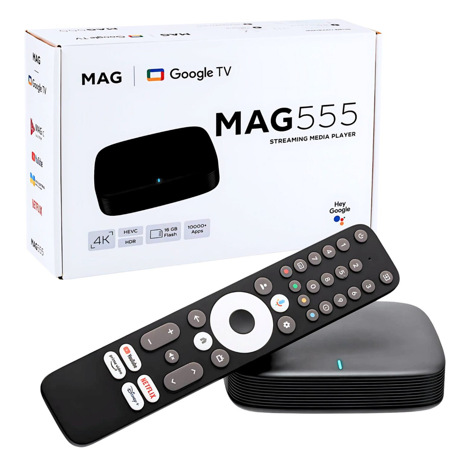 MAG555 4K Google TV Set-top Box - 4K Streaming with Google TV
