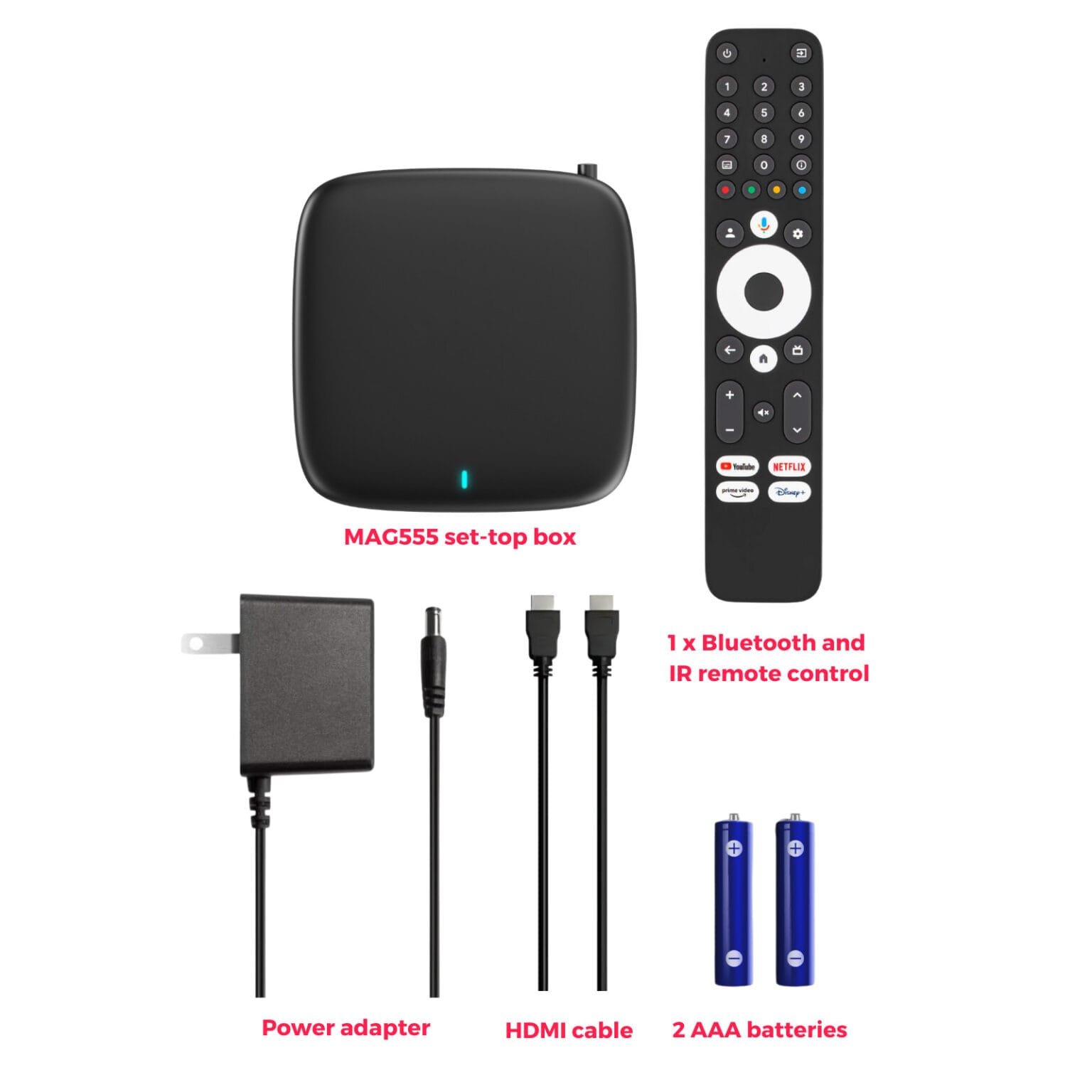 MAG555 4K Google TV Set-top Box - 4K Streaming with Google TV
