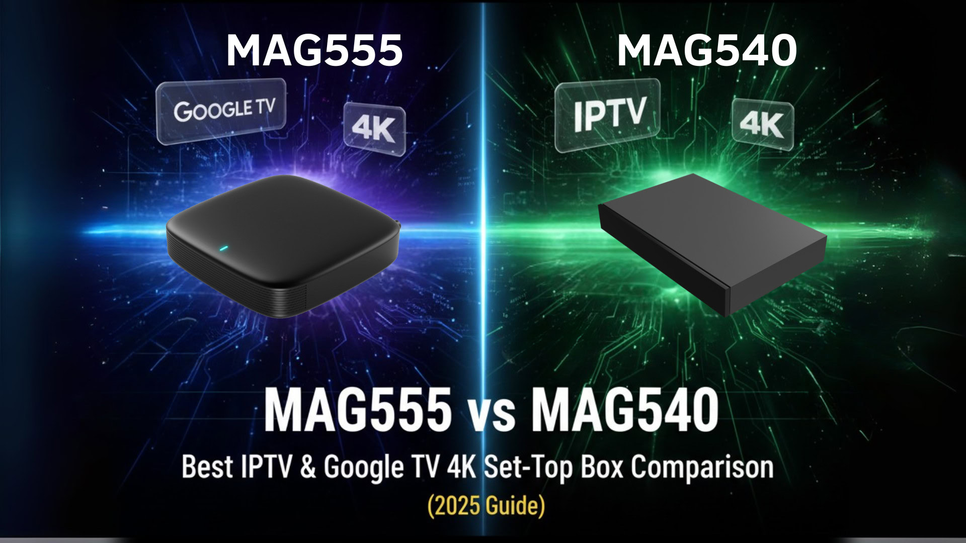 MAG555 vs MAG540: Best IPTV & Google TV 4K Set-Top Box Comparison