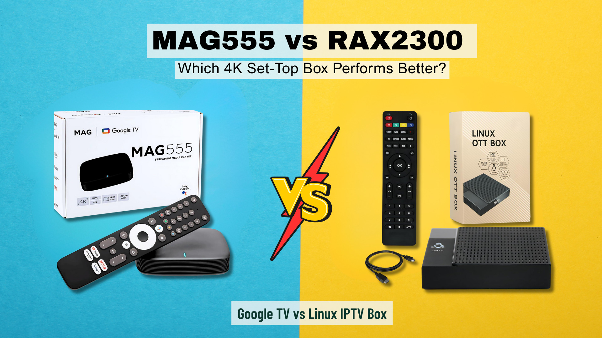 MAG555 vs RAX2300 : Google TV vs Linux IPTV Box – Which 4K Set-Top Box ...