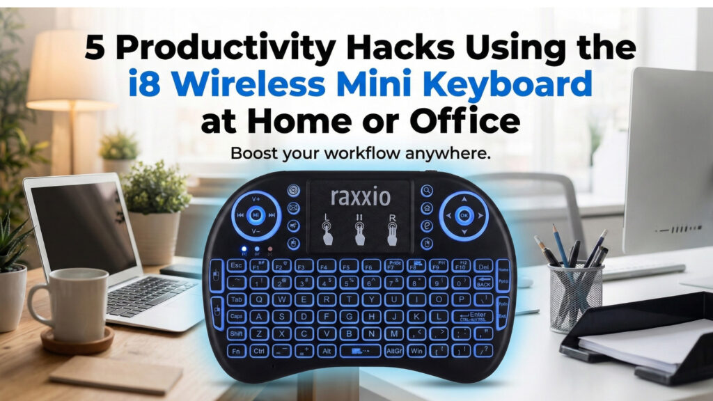5 Productivity Hacks Using the i8 Wireless Mini Keyboard at Home or Office